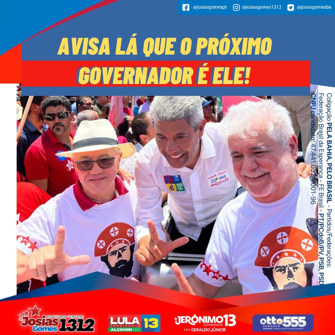 Paulo Afonso tá com o time de Lula, Jerônimo, Josias e Rangel - Josias ...