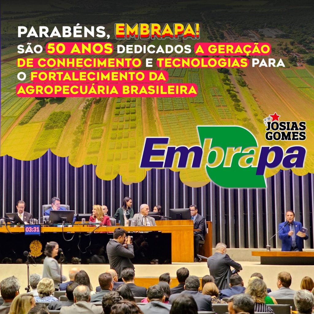 Embrapa 50 anos: “Seu futuro inspira a nossa Ciência” – Josias Gomes